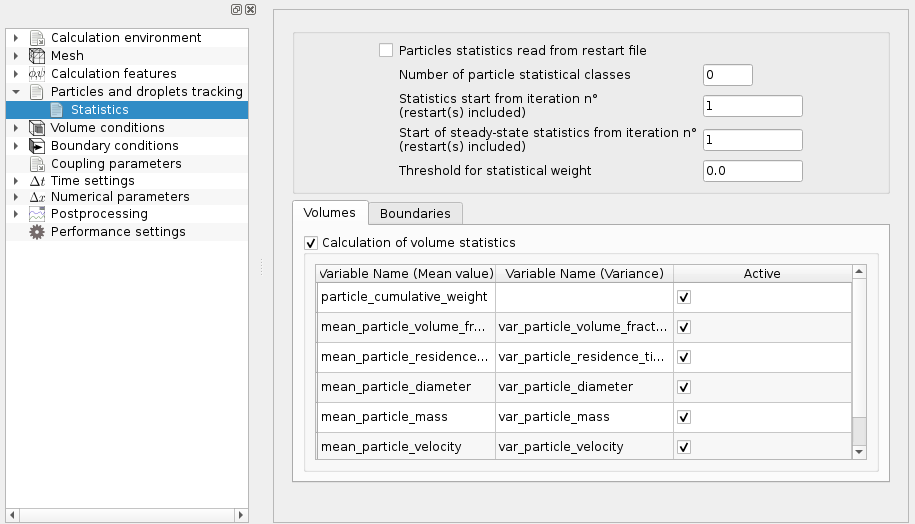 code_saturne: Particle-tracking (Lagrangian) module